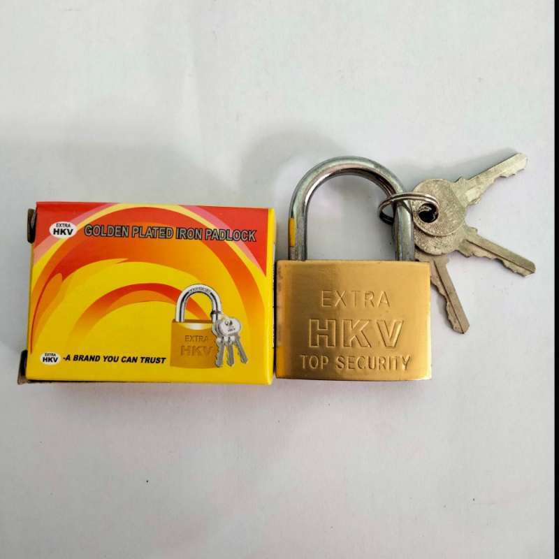 Jual Gembok kuning 40mm HKV di Seller TB. SRIBARU SEJAHTERAH - Pasir ...
