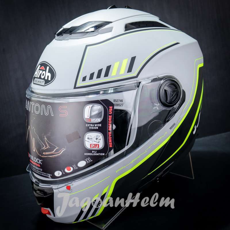 Jual Airoh Helm Phantom-s Beat | Yellow Matt | Phantom + Pinlock Di ...