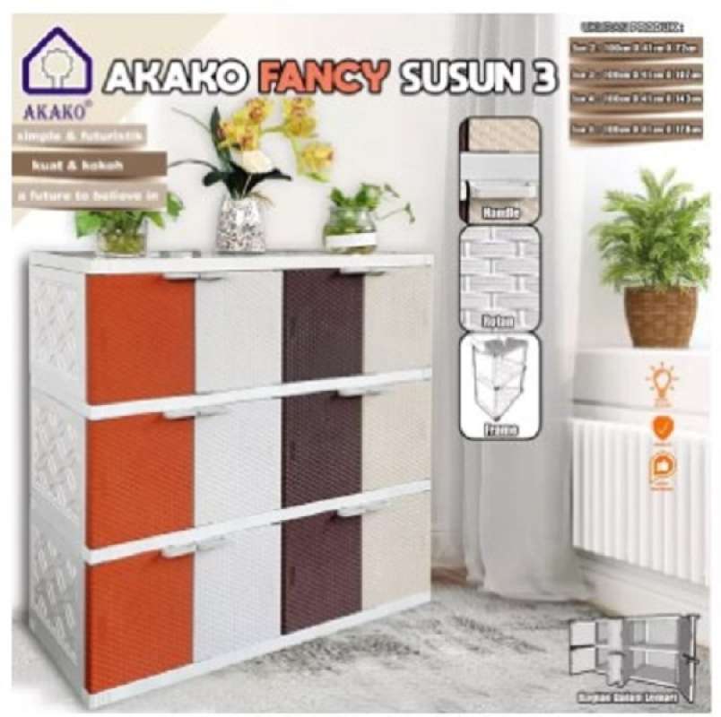 Promo Lemari Rak Susun Akako Fancy Diskon 44% di Seller Palem Furniture ...