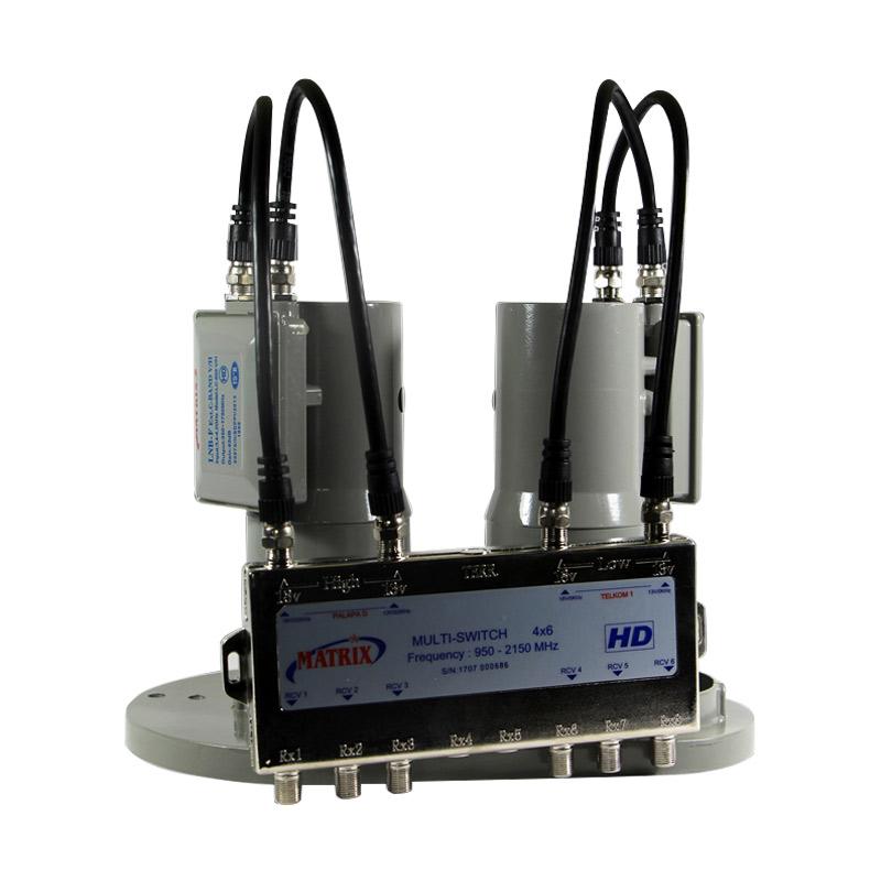 Jual Matrix LNB F 2in6 Receiver Multiswitch [2 Satelit/ 6 Receiver ...