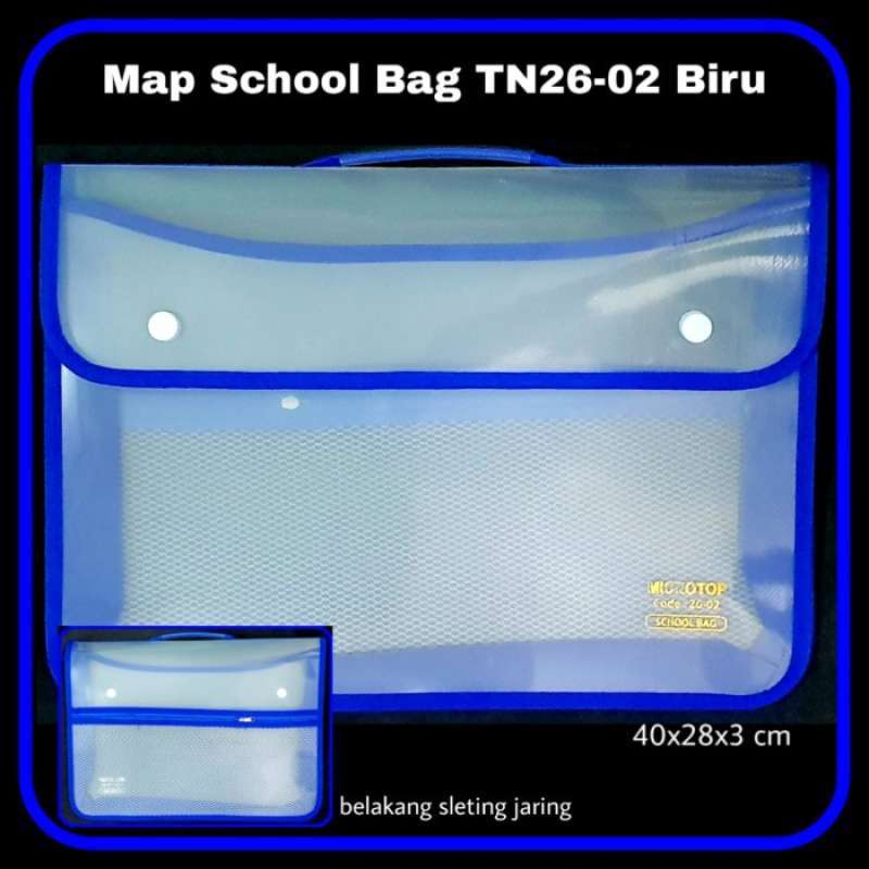 Jual SOS Map School Bag MICROTOP TN26-02/Map Kancing/Map Tenteng - Biru ... Jual SOS Map School Bag MICROTOP TN26-02/Map Kancing/Map Tenteng - Biru ...