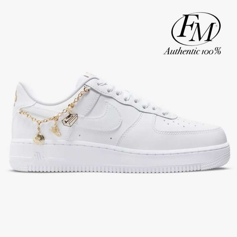 Jual Nike Air Force 1 '07 LX Lucky Charm White Gold Original - White ...