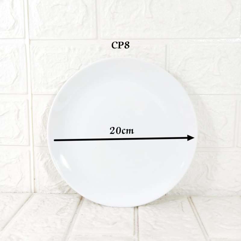 Jual Piring Bulan Keramik Putih Polos By Indo Keramik / Piring Ceper ...