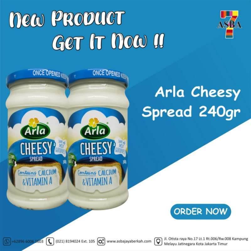 Promo Keju Arla Cheesy Spread 240gr Diskon 34% di Seller TOKO ASBA7 ...