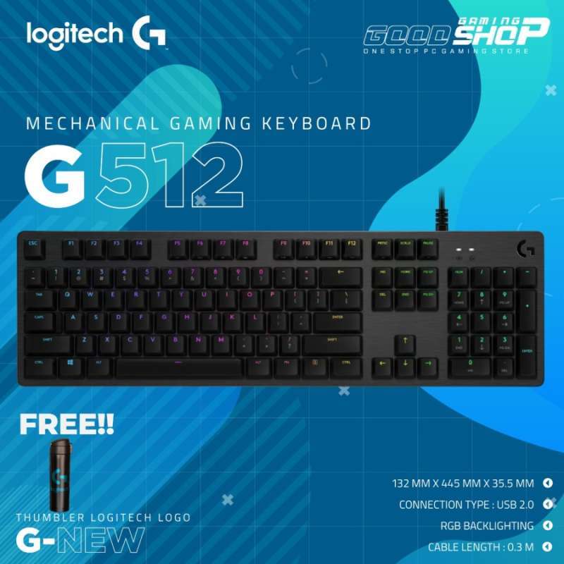 Jual Logitech G512 Rgb Mechanical Gaming Keyboard Di Seller Good Gaming ...