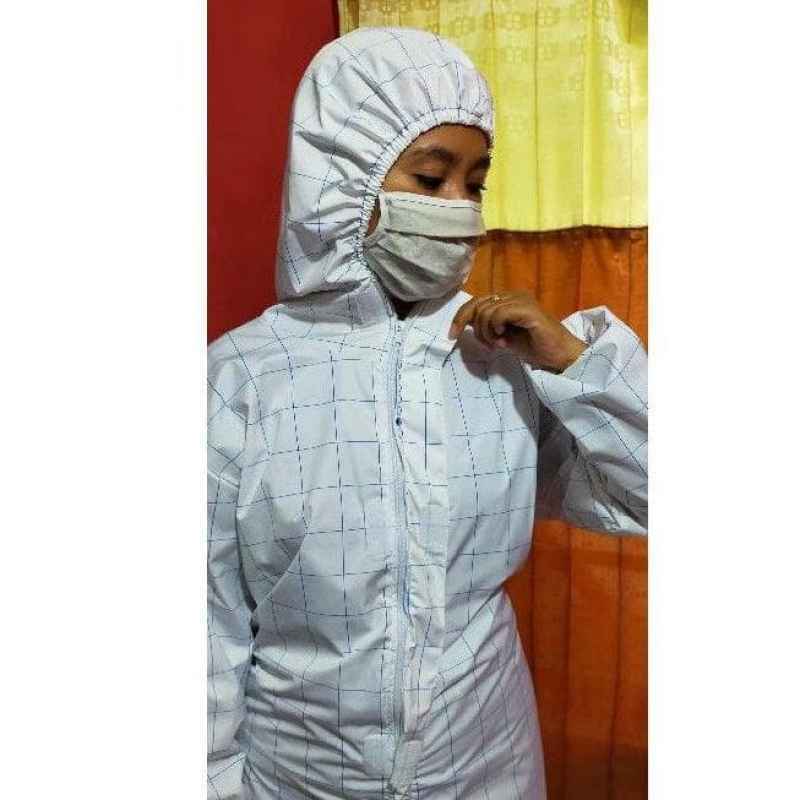 Promo Gratis Ongkir Hazmat Suit Taslan Parasut Coverall Baju Apd ...