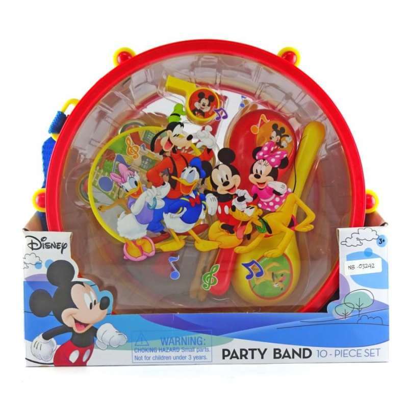 Jual Mainan Mickey Mouse Minnie Mouse Musical Party Drum Set Alat Musik ...