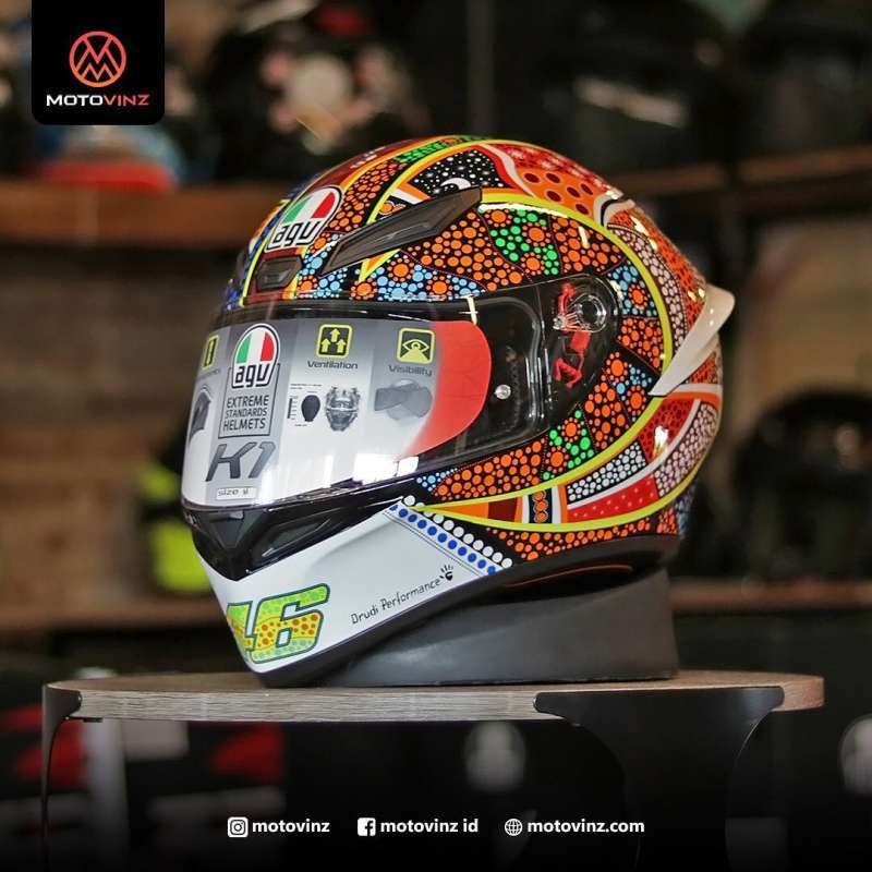 Jual Helm Full Face AGV K1 Dreamtime Origjinal di Seller motovinz ...