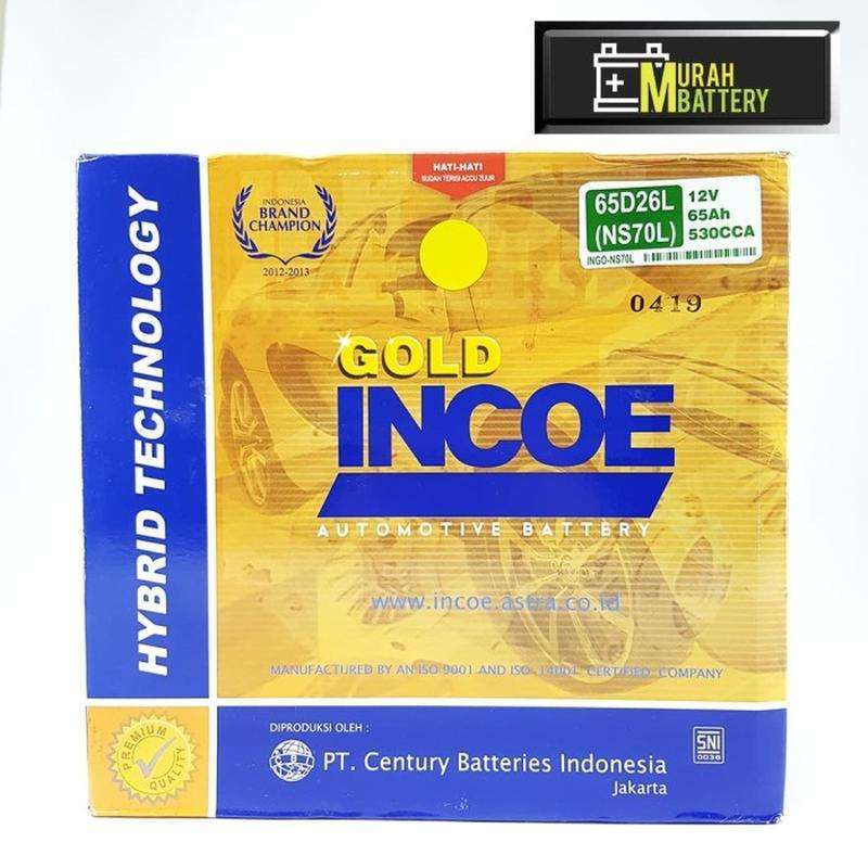 Jual Aki Mobil INCOE GOLD Ford Escape NS70L / 65D26L AKI BASAH 12V ...