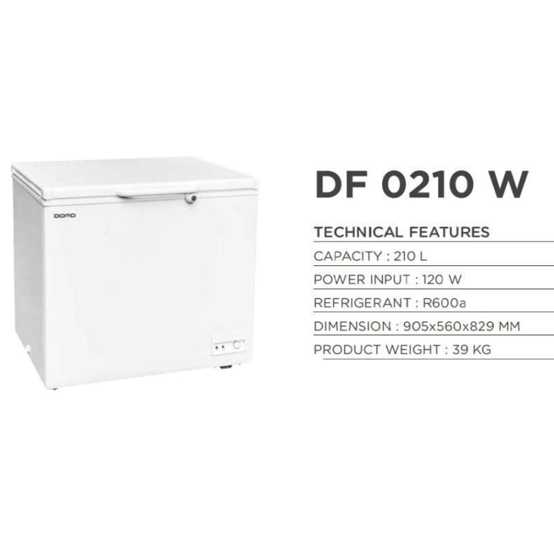 Jual Domo by modena chest freezer DF 0210 W freezer box di Seller Toko Cahaya Agung - Toko ...