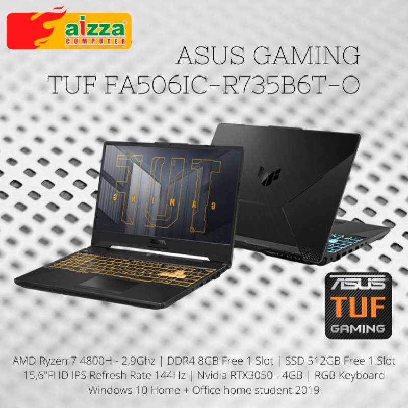 Jual Laptop Asus Gaming TUF FA506IC-R735B6T-O -Ryzen 7 4800H-8GB-SSD ...