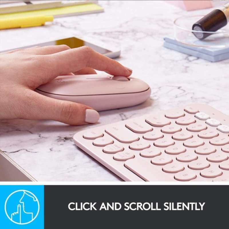 Jual Logitech Pebble Wireless Bluetooth Mouse M350 Senyap Ultra-tipis 2 ...