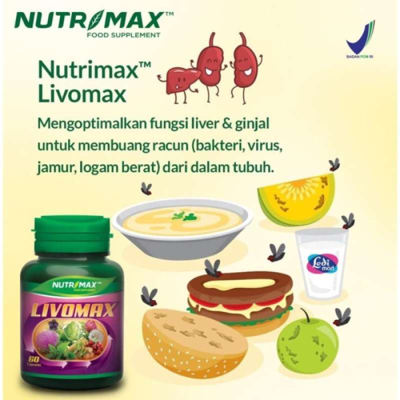 Promo Nutrimax Livomax 60 Kapsul - Suplemen Vitamin Kesehatan Hati ...