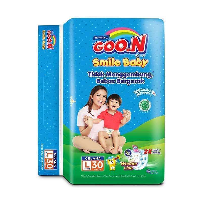 Jual WHS - SMG/JOG/SOLO - Goon Smile Baby Super Jumbo Popok Anak [Size L/ 30 pcs] di Seller ...
