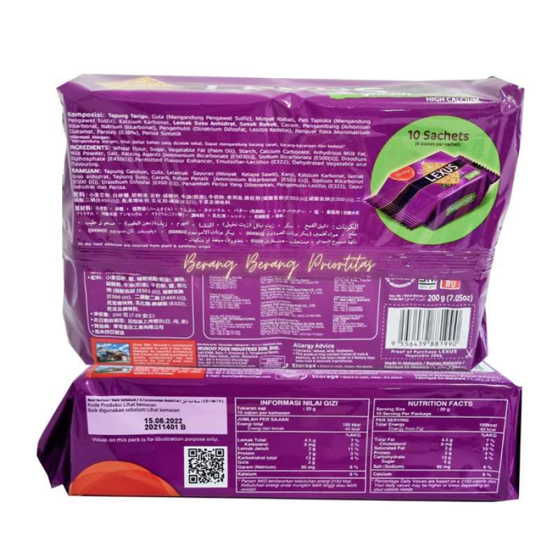 Jual Biskuit Lexus Vegetable Biskuit Munchys Lexus Sayur Di Seller ...