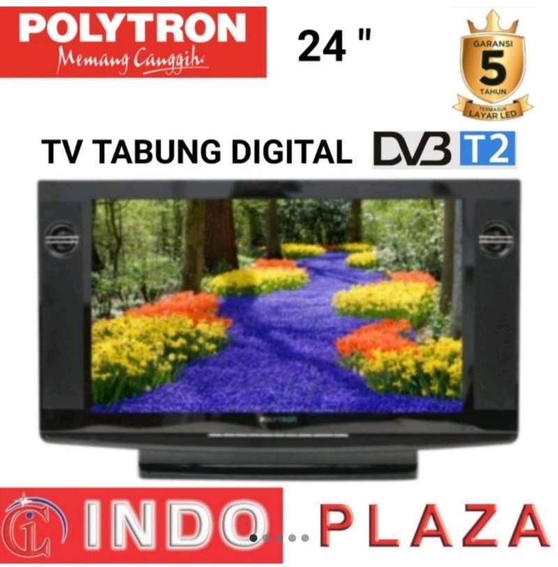 Promo POLYTRON LED TV TABUNG DIGITAL TV 24V123 24V-123 24INC GARANSI ...