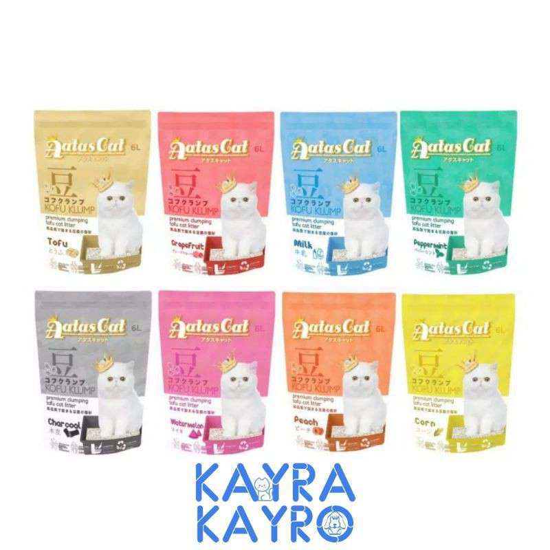 Jual Aatas Tofu Clump Cat Litter 6 L (2.5 kg) - Pasir Soya Gumpal Wangi ...