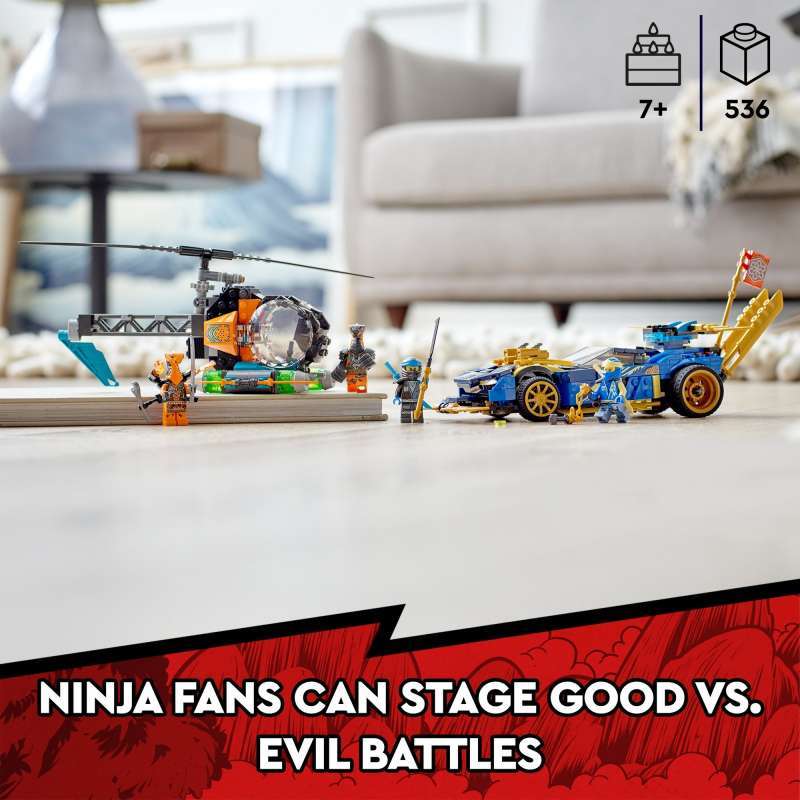 Jual Lego® Ninjago® 71776 Jay And Nya's Race Car Evo Toy Playset (536 ...