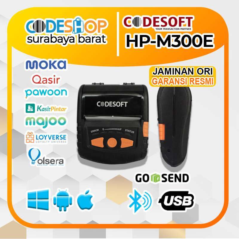 Jual Printer Thermal Portable Codesoft Hp-m300e Interface Bluetooth Di Seller Codeshop Surabaya ...