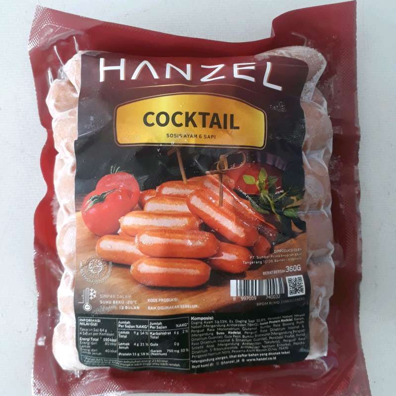 Promo HANZEL Beef Cocktail 360 Gram Sosis Sapi Kecil Diskon 5% di ...