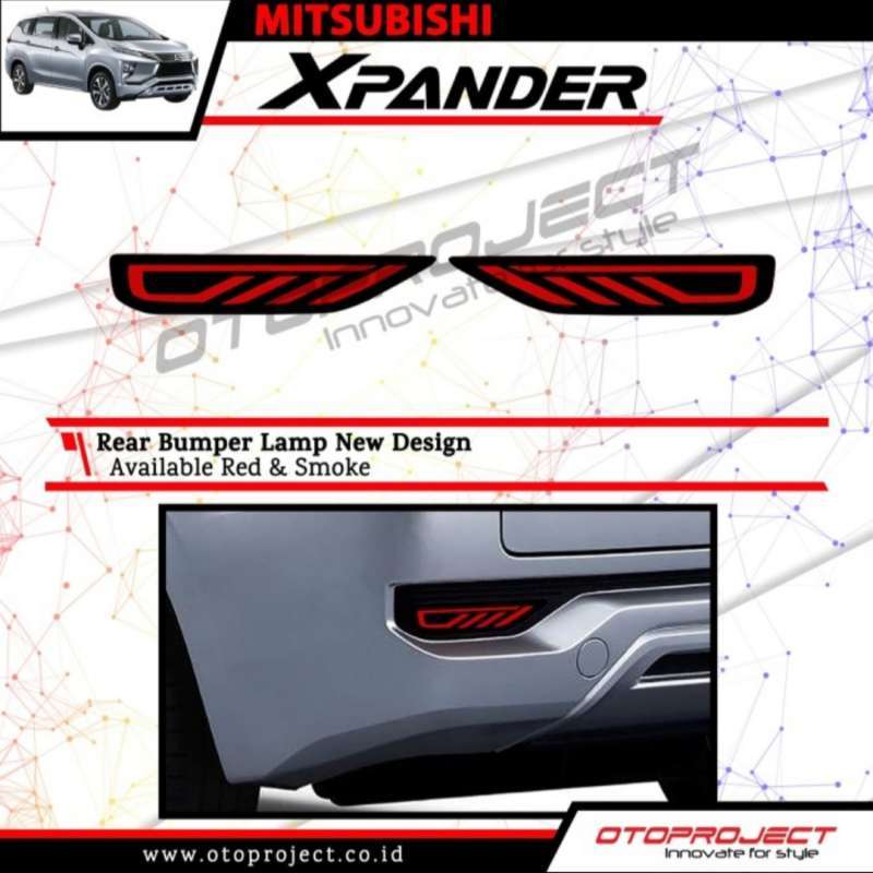 Jual Rear Bumper Lamp Xpander All New Design/Lampu Bumper Xpander All ...