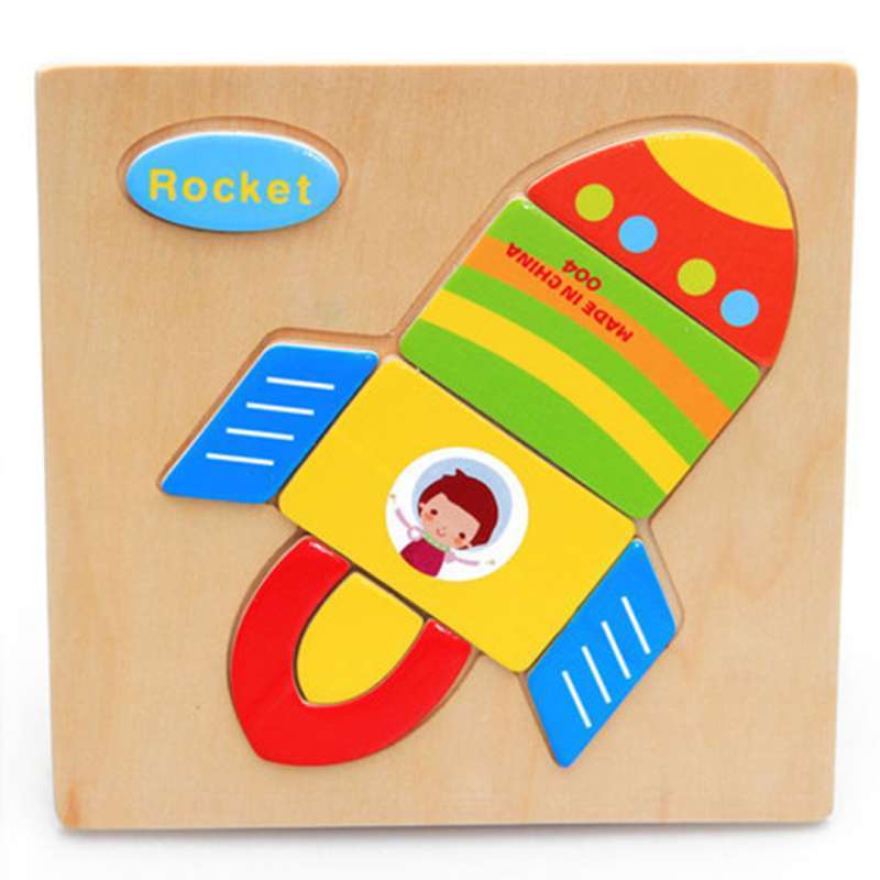 Promo Mainan Puzzle Kayu 3d, Aneka Hewan Dan Transportasi Lucu / Simple ...