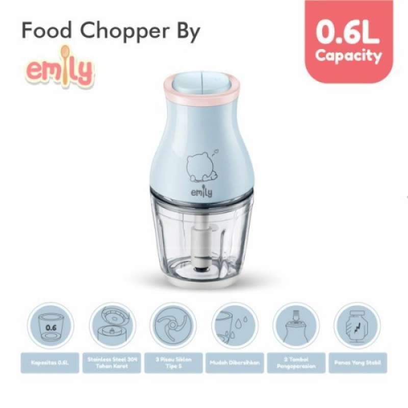 Jual BEST PROMO EMILY FOOD CHOPPER 600ML EFC-14201 di Seller Store ...