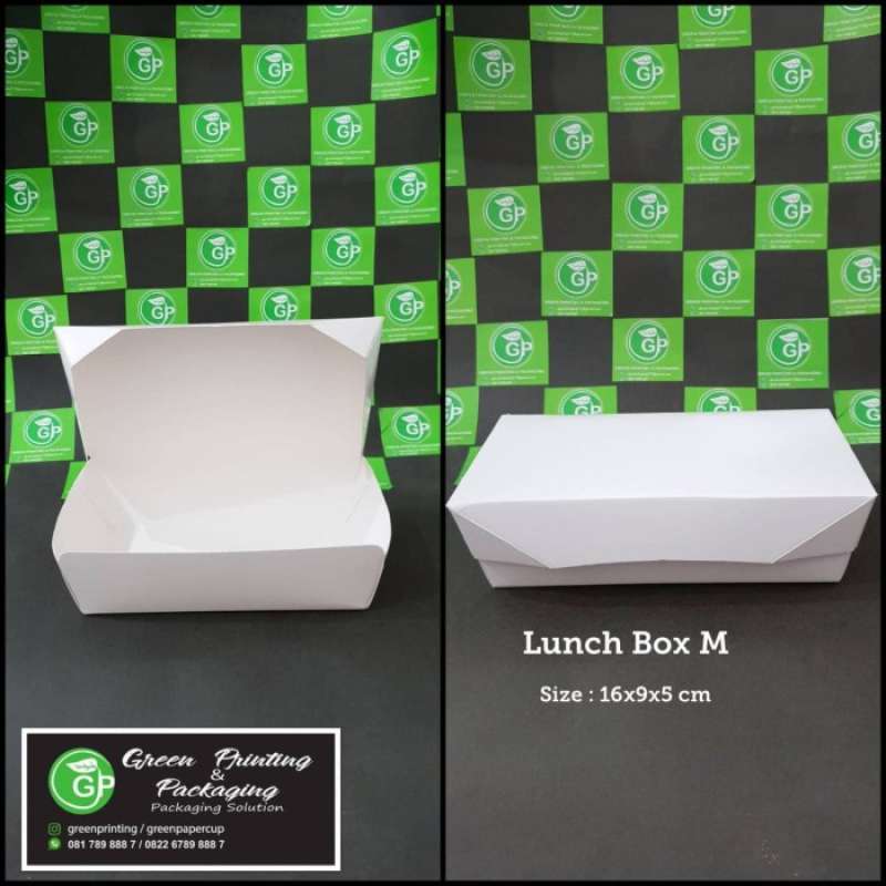 Jual SPECIAL Paper Lunch Box Size M di Seller Anything Solution ...