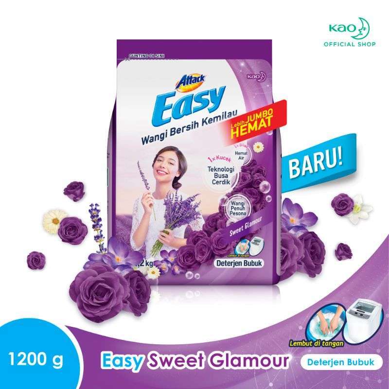 Jual Attack Easy Purple Blossom Detergent [1200 g] di Seller kyna ...
