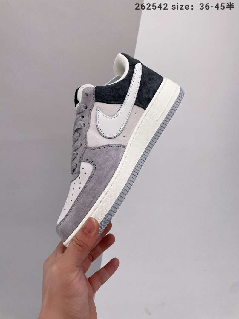 Jual Nike Air Force 1 Low Af1 Grey Stitched Suede Air Bugle Low Top ...