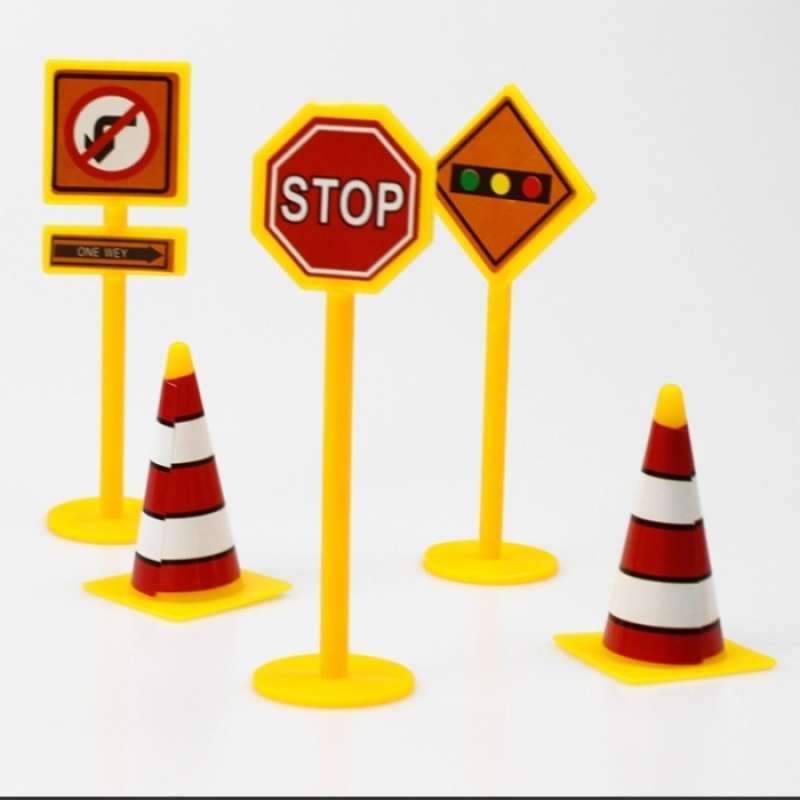 Jual FIGURINE SET TRAFFIC SIGN / TOPPER HIASAN CAKE KUE ULTAH RAMBU ...