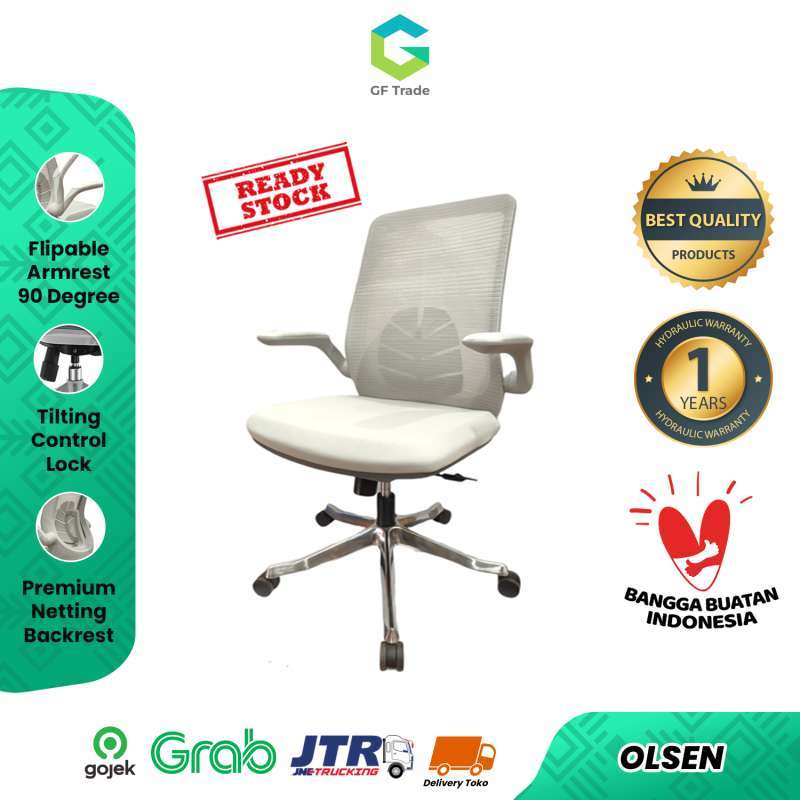 Jual Kursi Kantor Kursi Kerja Kursi Jaring Premium Murah OLSEN (BARU ...