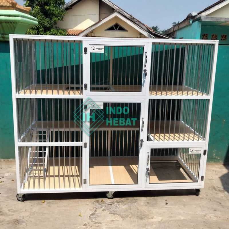 Jual Kandang Kucing Minimalis Pintu 2 Susun + Pintu Kecil Bahan ... Jual Kandang Kucing Minimalis Pintu 2 Susun + Pintu Kecil Bahan ...