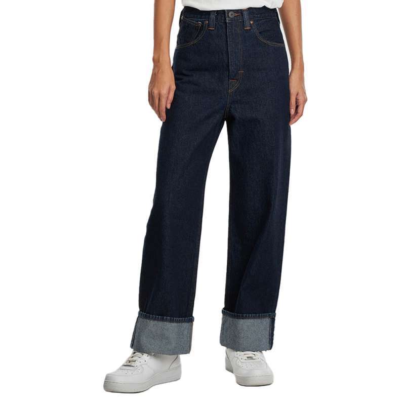Jual Levi's Lr High Loose Cuffed Z0559 Dark Blue Rinse (a2682-0001 ...