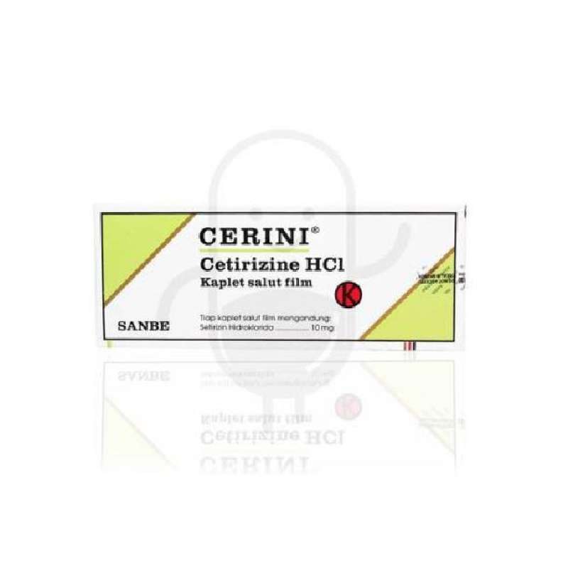 Promo CERINI 10 MG KAPLET BOX Diskon 2% di Seller Apotek MOSE Official ...