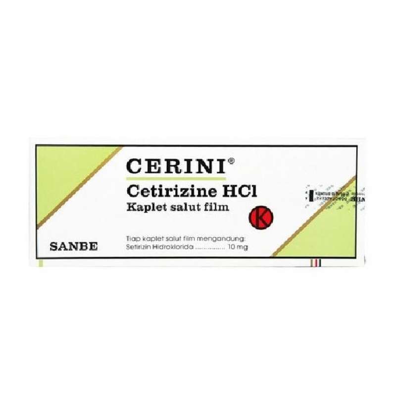 Promo CERINI 10 MG KAPLET BOX Diskon 2% di Seller Apotek MOSE Official ...