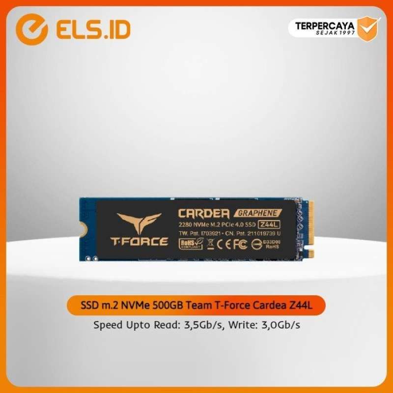 Promo SSD m.2 NVMe 500GB Team T-Force Cardea Z44L Gen 4x4 Diskon 9% di ...