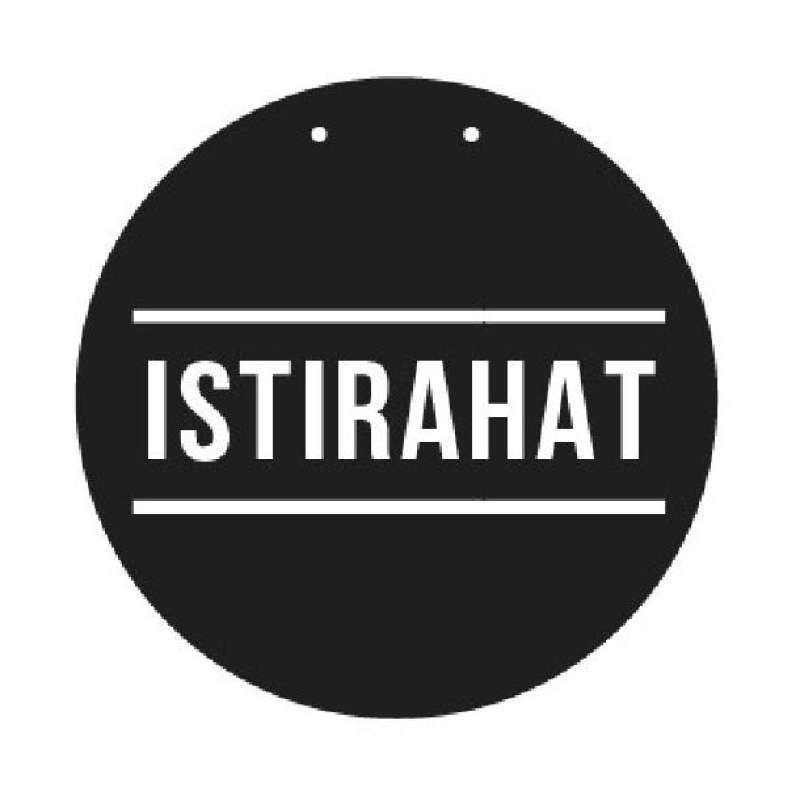 Jual Sign Board Akrilik | Istirahat | Papan Label Akrilik Sedang ...