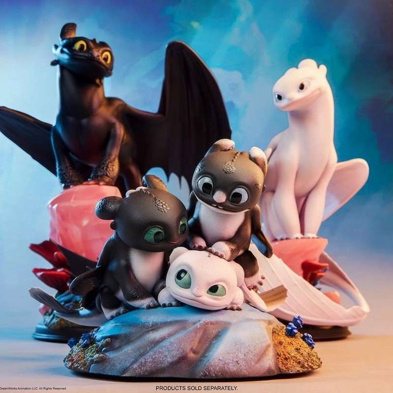 Jual Sideshow Dart Pouncer And Ruffrunner How To Train Your Dragon-pre ...