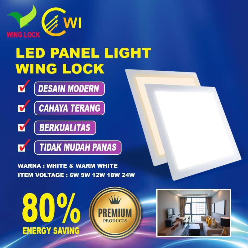 Jual Lampu LED Panel/Lampu Downlight 9watt IB Kotak Wing Lock di Seller ...