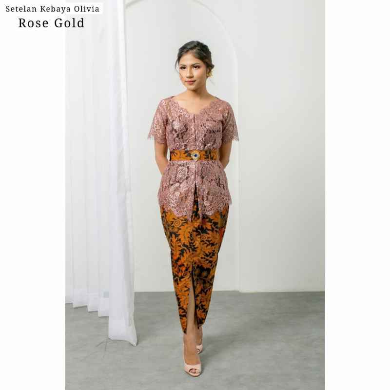 Kebaya Pernikahan Modern Gold