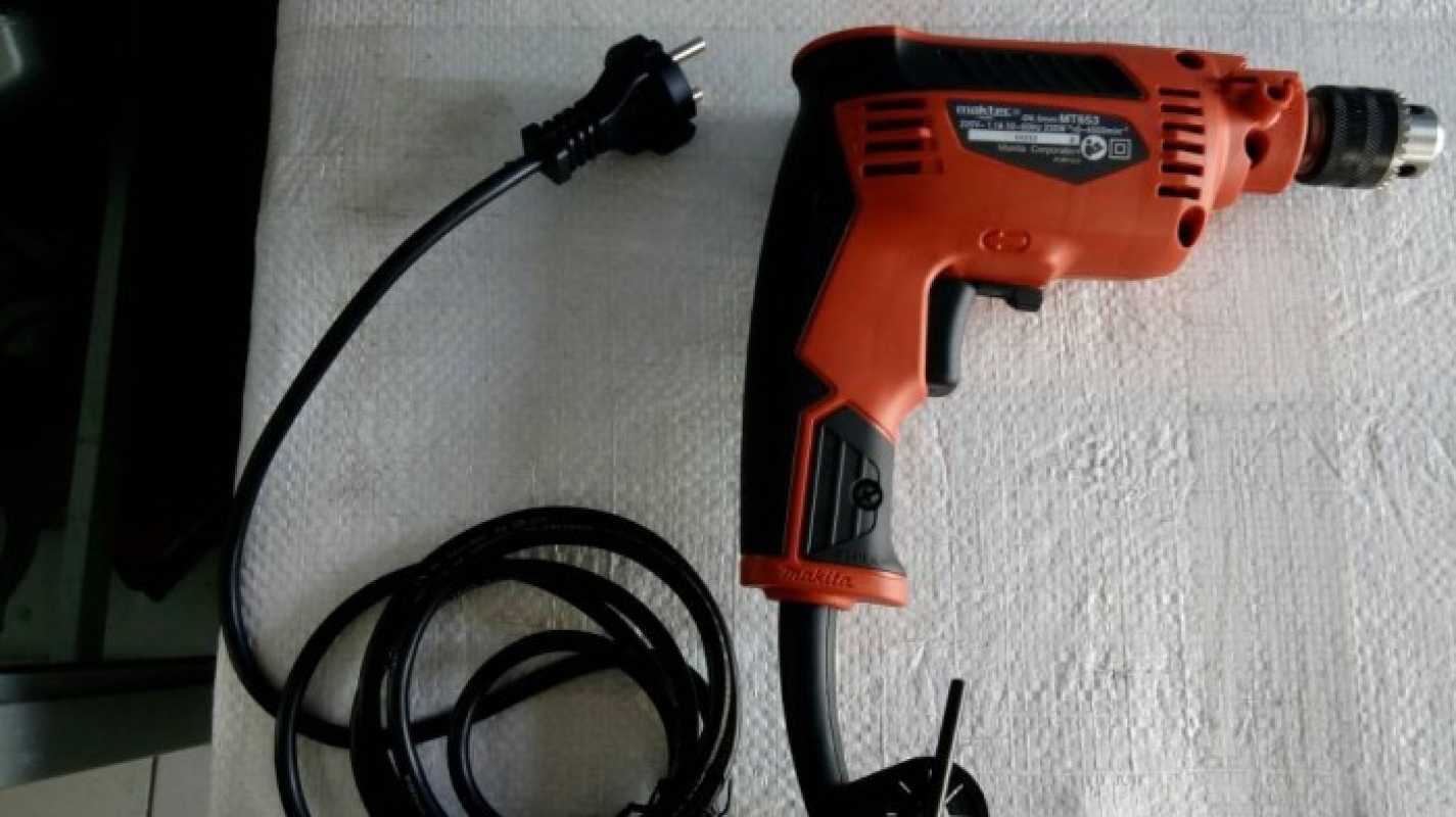 Jual New Bor Tangan Mini Drill 6,5mm Maktec MT 653 cocok untuk Gipsum ...