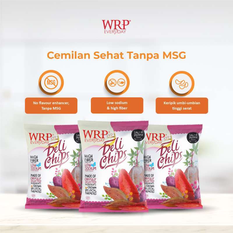 Promo Wrp Delichips Salt & Pepper Bundle Keripik [12 Pcs/ 40g] Diskon ...