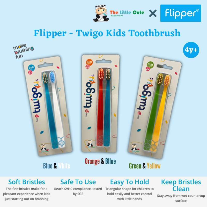 Jual Flipper Twigo Kids Toothbrush Sikat Gigi Anak di Seller The Little ...