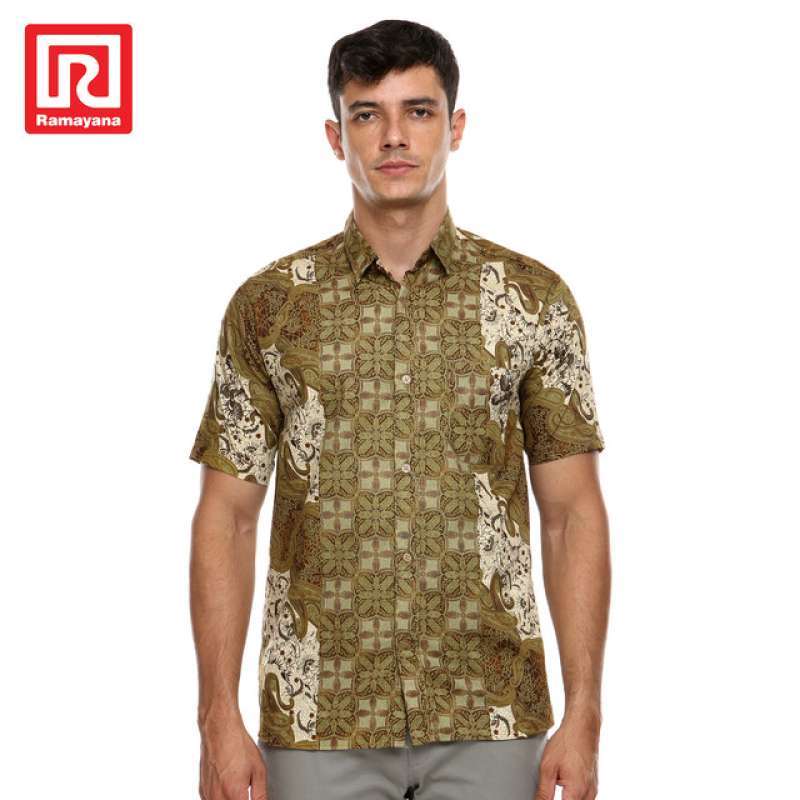 Jual Ramayana - Batik Rama - Kemeja Batik Kat 110 Hijau - M di Seller ...