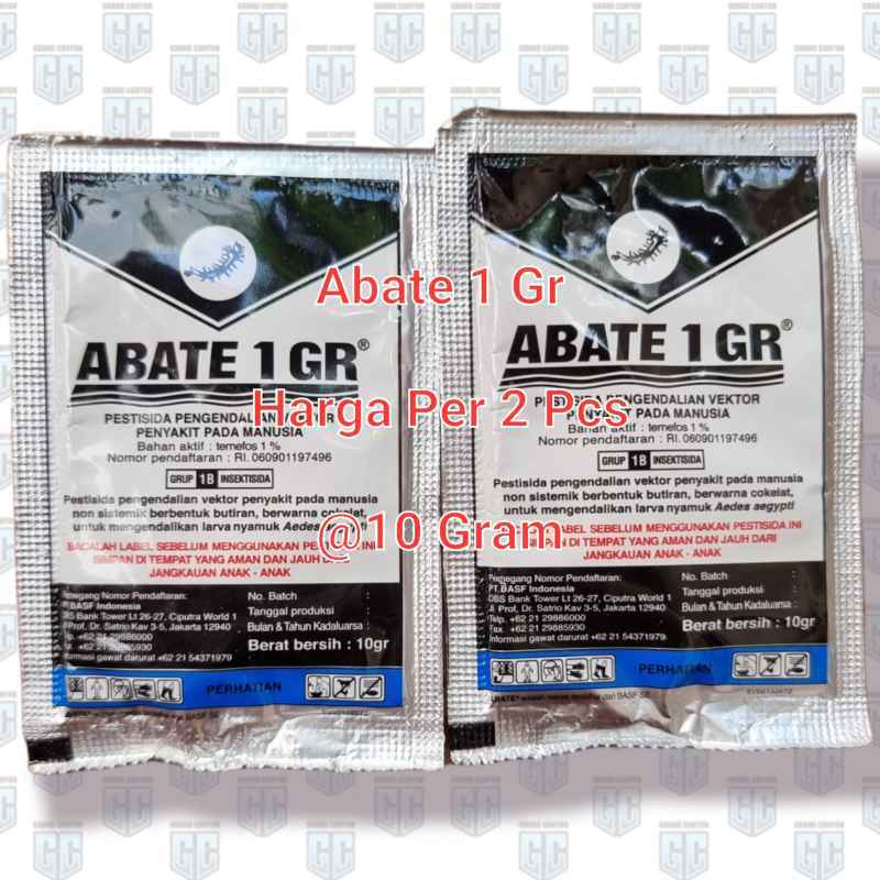 Jual abate 1 GR kemasan sachet 10 gram pembasmi jentik nyamuk abate per ...