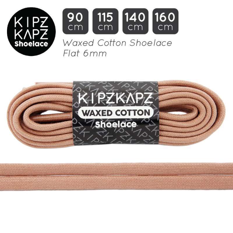 Jual Kipzkapz Ws42 Tali Sepatu Lilin / Waxed Cotton Flat Shoelace [6mm ...