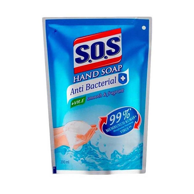 Jual SOS Anti Bacterial Hand Soap [200 mL/ Kemasan Refill] di Seller ...