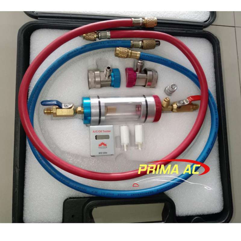Jual ALAT CEK OLIE FREON KOMPRESOR AC MOBIL - OIL REFRIGERANT CHECKER ...