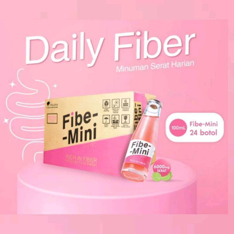 Jual FIBE MINI, minuman KAYA SERAT 100 ml, 1 Karton isi 24 Botol di ...